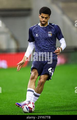 Coventry City’s Joshua Gordon before the FA Youth Cup third round match ...