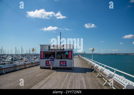 wooden Haldon Pier at Torquay, England Stock Photo - Alamy