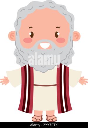 cute moses biblical character Stock Vector Image & Art - Alamy
