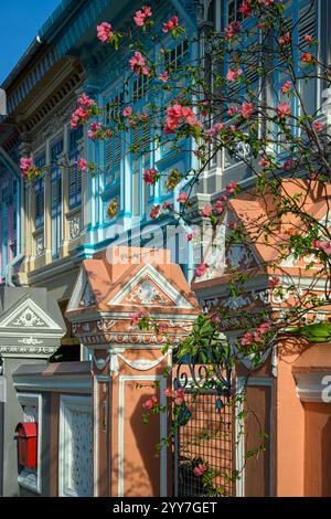 Example of Peranakan Architecture in Singapore Stock Photo - Alamy