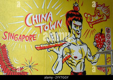 Entrance to the Chinatown Complex, Smith Street, Singapore Stock Photo ...
