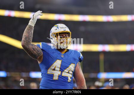 Los Angeles Chargers fullback Scott Matlock (44) stands for the ...