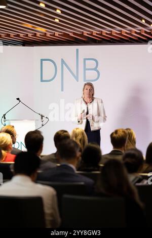 DNB's CEO Kjerstin Braathen giving her key note speech at DNB’s Capital ...