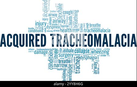 Acquired Tracheomalacia word cloud conceptual design isolated on white ...