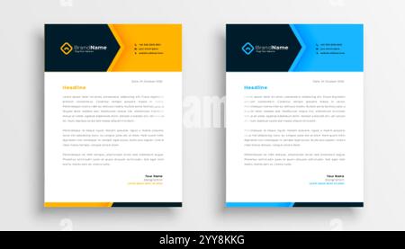 Modern business letterhead template Stock Vector Image & Art - Alamy
