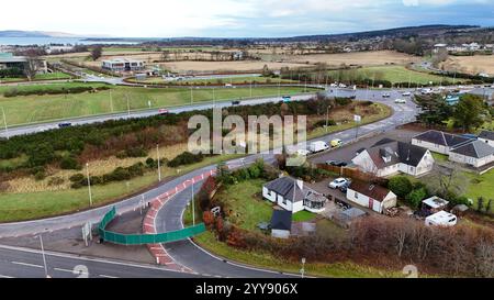 Inverness, UK. 20 December 2024. Scene of a fatal single-vehicle RTC on ...