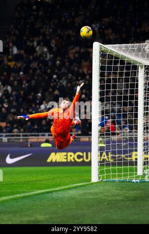 Josep Martínez of FC Inter in action during the Italian Cup Semi Final ...