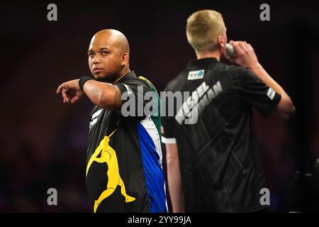 Wessel Nijman during his match against Joe Cullen on day eight of the ...