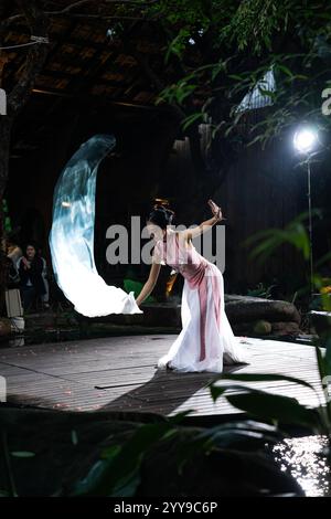 mesmerizing dance performed by a profesional Vietnamese dancer Stock ...