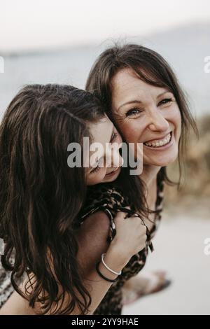 Mum, 40+, with daughter, 10+ Stock Photo - Alamy