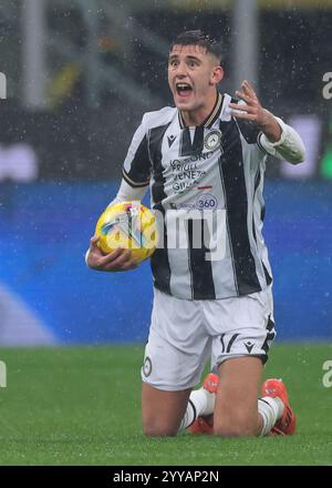 Lorenzo Lucca of Udinese Calcio during the Serie A Enilive match ...
