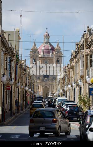 Zabbar Parish Church, Is - Santwarju, Zabbar, Malta, Europe Stock Photo ...