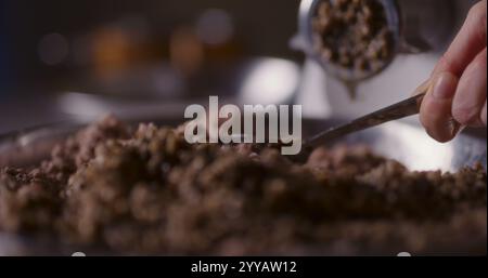 Grinding mushrooms in a grinder Stock Photo - Alamy