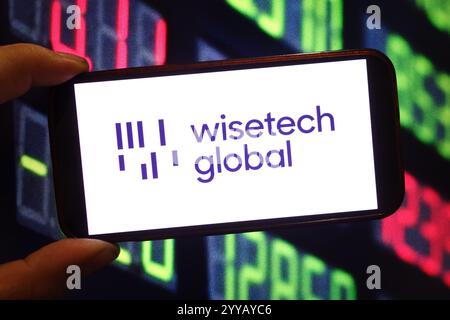 In this photo illustration, the WiseTech Global company logo is seen ...