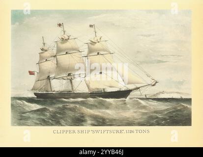 The clipper ship Swiftsure, circa 1860 Stock Photo - Alamy