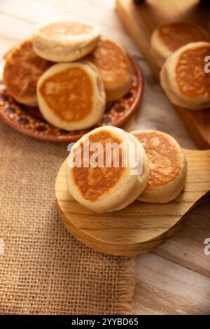 Gorditas de Nata. Cream Gorditas, Mexican street snack, is an easy ...
