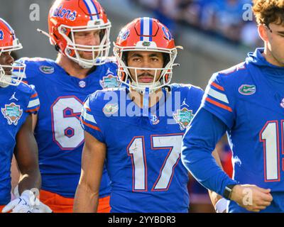 Florida wide receiver Chimere Dike speaks during a press conference at ...