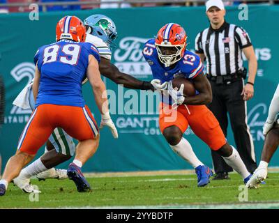Florida running back Jadan Baugh (13) scores a touchdown during the ...
