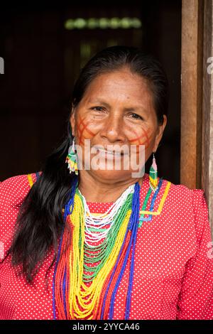 Portrait of Olga, Archidona, Napo Province, Amazonia, Ecuador Stock ...