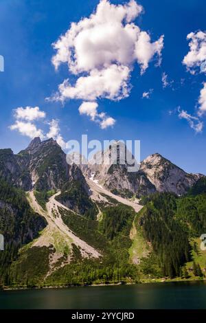Ferrata Donnerkogel between Grosser and Kleiner Donnerkogel Mountain in ...