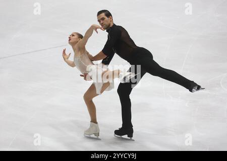 Minerva Fabienne Hase and Nikita Volodin of Germany perform during the ...