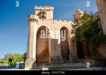 Kingdom Palace. Olite medieval village. Navarre. Spain. Europe Stock ...