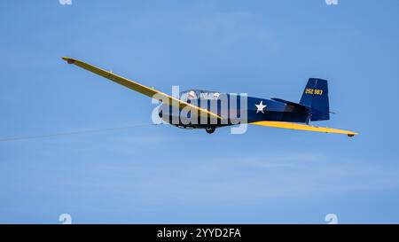 1942 Schweizer TG-3A, airborne at the Military Air Show held at ...