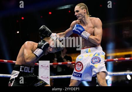 Daniel Lapin (right) and Dylan Colin during the WBA Continental Light ...