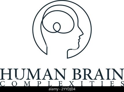 Abstract human brain logo design template Stock Vector Image & Art - Alamy