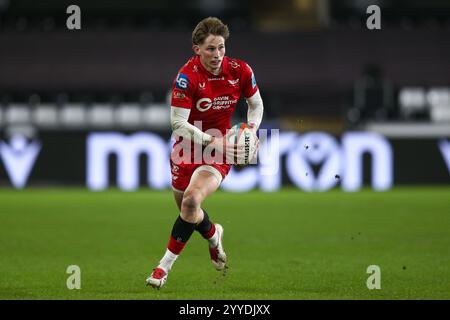 Ellis Mee of Wales makes a break past James Lowe of Ireland. . Guinness ...
