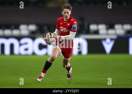 Ellis Mee of Wales makes a break past James Lowe of Ireland. .Guinness ...