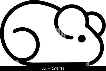 Mouse Animal icon linear vector graphics sign or symbol set for web app ...