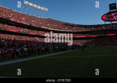 Fans watch during the second half of an NFL football game between the ...