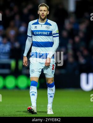 Queens Park Rangers' Sam Field celebrates scoring their side's third ...