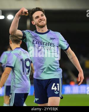 Arsenal's Declan Rice celebrates scoring their side's second goal of ...