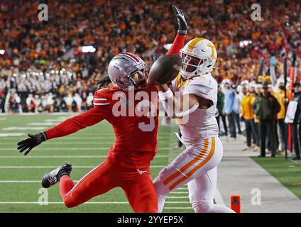 Ohio State's Lorenzo Styles Jr. breaks up a pass intended for Indiana's ...
