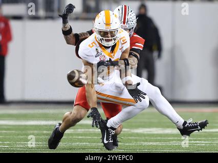 Ohio State safety Lathan Ransom celebrates after their win against ...