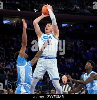 UCLA forward Tyler Bilodeau (34) arrives before an NCAA college ...