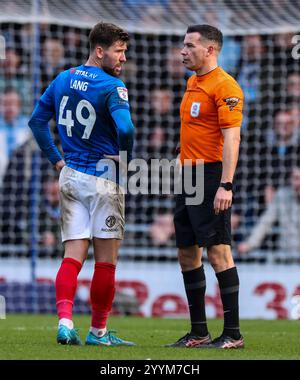 Portsmouth's Callum Lang during the Sky Bet Championship match at ...