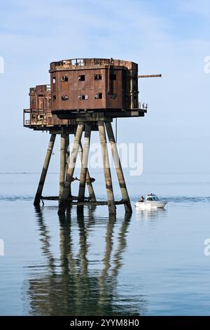 Kent Southend Thames Estury Maunsell Forts WW2 defence Stock Photo - Alamy
