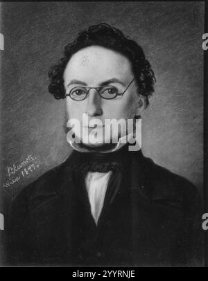 'Portrett av Fredrik Christian Schübeler' (1847) by Ditlev Blunck ...