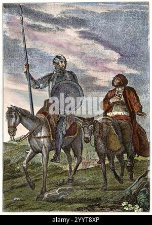 Don Quixote & Sancho Panza 1780 4 Stock Photo - Alamy