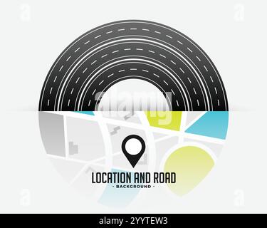 road map pathway travel background design Stock Vector Image & Art - Alamy