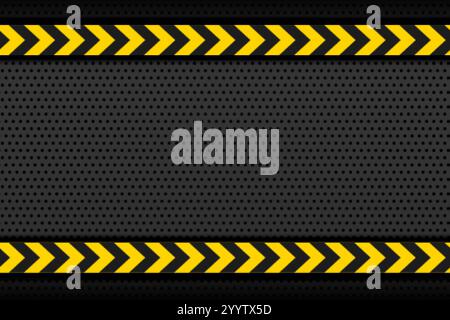 black metallic background with yellow stipe arrows Stock Vector Image ...