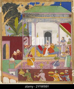 Drupadi and Her attendants Stock Photo - Alamy