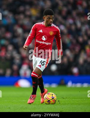 Amad Diallo of Manchester United makes a break with the ball during the ...