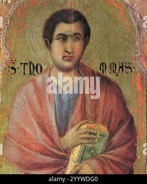 Duccio di Buoninsegna - Apostle Thomas 1311 Stock Photo - Alamy