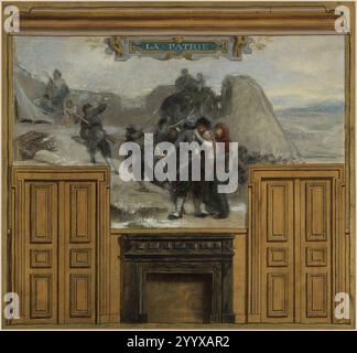 Esquisse pour la mairie d'Arcueil-Cachan : les fiancés, les grands-parents 1888 by Alfred-Henri ...