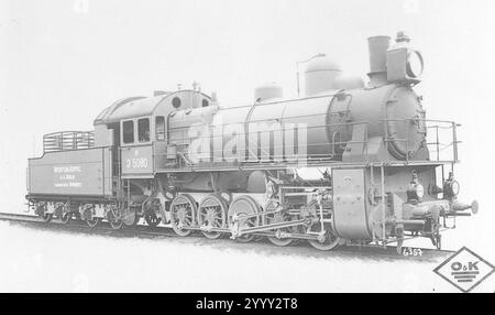 E-Heißdampf-Güterzuglokomotive (Orenstein und Koppel) auf einem Foto von Franz Stoedtner (1870 ...