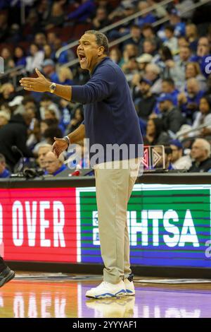 Georgetown head coach Ed Cooley in action during the first half of an ...